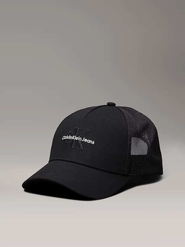 Mono Logo Embro Trucker kšiltovka Calvin Klein Jeans, Černá barva | FADE