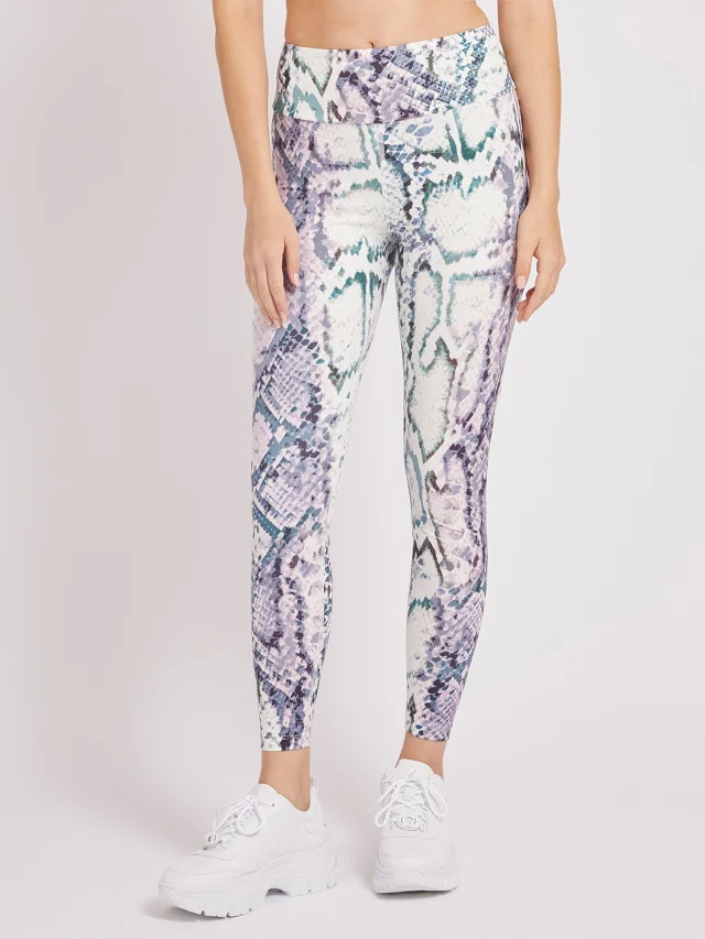 Collyn legíny Guess | Bílá, Fialová barva | FADE